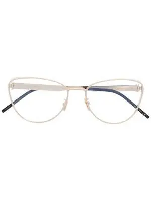 Saint Laurent Round Frame Glasses - Gold