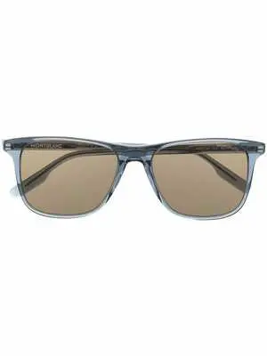 Montblanc Rectangular Tinted-lense Sunglasses