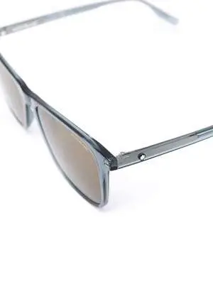 Montblanc Rectangular Tinted-lense Sunglasses