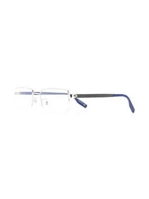 Montblanc Matte-effect Rectangle-frame Glasses