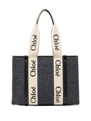 Chloé Medium Woody Felted Tote Bag
