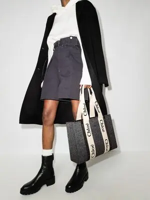 Chloé Medium Woody Felted Tote Bag