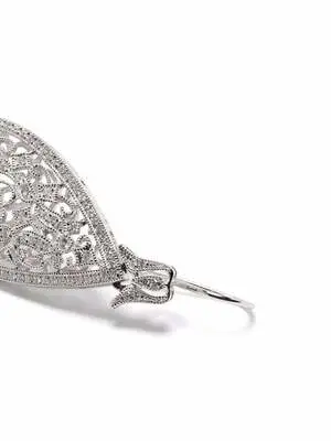 WOUTERS & HENDRIX 18kt White Gold Diamond Drop Earrings