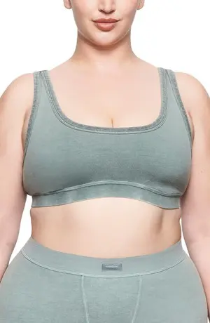 SKIMS Outdoor Basics Scoop Neck Bralette - Blue Chalk