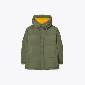 Tory Burch Oversized Hooded Down Jacket