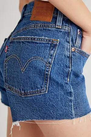 LEVI'S 501 High-Rise Denim Shorts Salsa Halfway