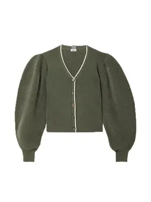 Loewe - Ribbed Wool-blend Cardigan