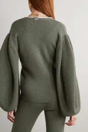Loewe - Ribbed Wool-blend Cardigan
