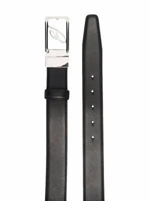 Brioni Logo-plaque Leather Belt