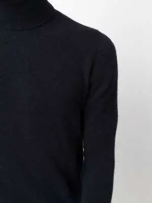 ROBERTO COLLINA Roll Neck Knitted Jumper - Blue