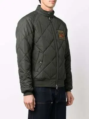 BARBOUR INTERNATIONAL Logo-patch Zip-up Quilted Jacket