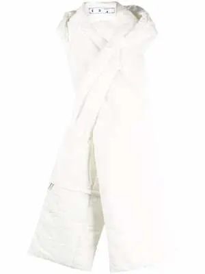 Off-White Padded-effect Scarf - White