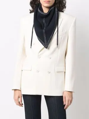 BARRIE Draped-strap Cashmere Foulard