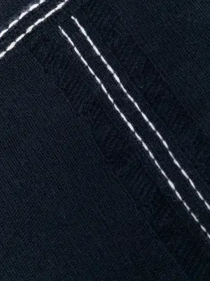 BARRIE Draped-strap Cashmere Foulard