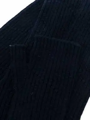 BARRIE Cashmere Fingerless Gloves - Blue