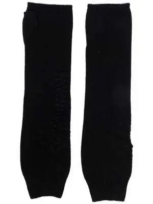 BARRIE Barrie Cashmere Mittens Black