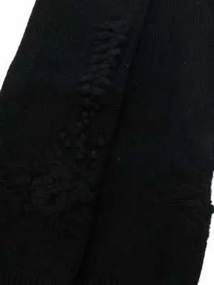BARRIE Cashmere Mittens - Black