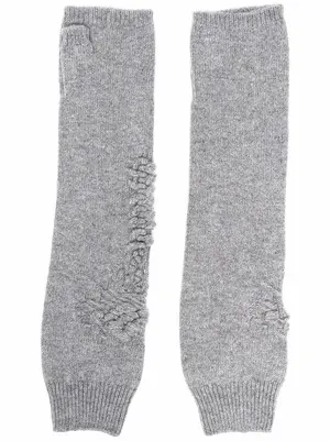 BARRIE Cashmere Mittens - Grey