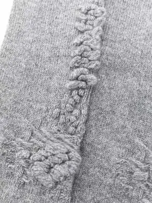 BARRIE Cashmere Mittens - Grey
