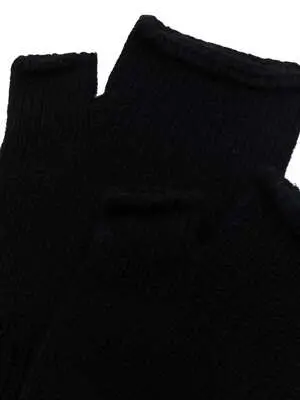 BARRIE Fingerless Cashmere Gloves - Black