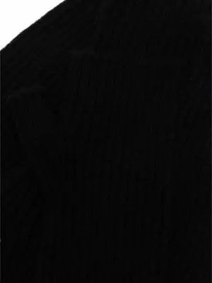 BARRIE Cashmere Fingerless Gloves - Black