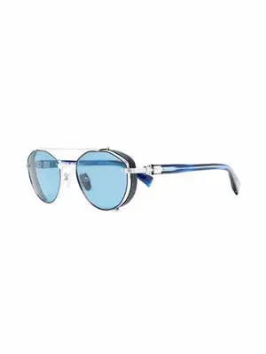 Balmain Round-frame Sunglasses - Blue