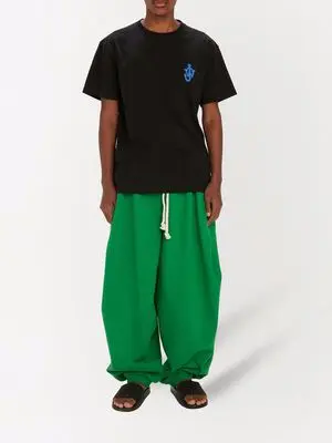 JW Anderson Anchor Logo-patch T-shirt - Black