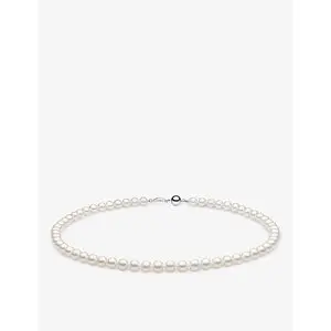 Yoko London 18ct And Freshwater Pearl Necklace - White Gold