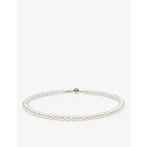 Yoko London Classic Freshwater Pearl Necklace - Yellow Gold