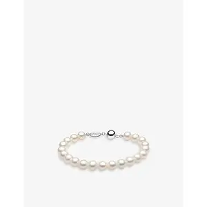 Yoko London Classic Freshwater Pearl Bracelet - White Gold