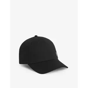 ALLSAINTS Fen Embroidered Logo Baseball Cap 1 Size Black/matte Bl