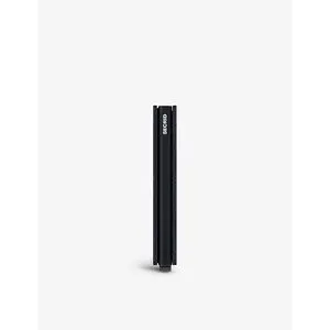 SECRID Slimwallet Matte Leather And Aluminium Cardholder - Green Black