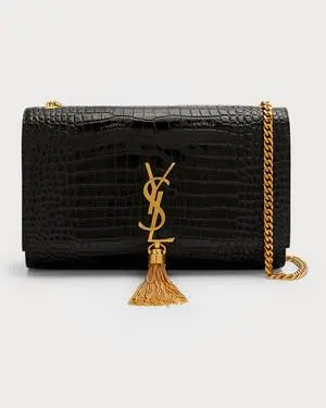 Saint Laurent Kate Medium Tassel Shoulder Bag - Black