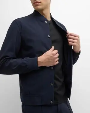 Theory Murphy Precision Ponte Jacket - Blue