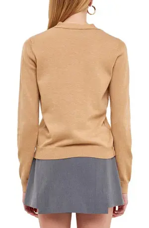Endless Rose Double Placket Asymmetric Cardigan