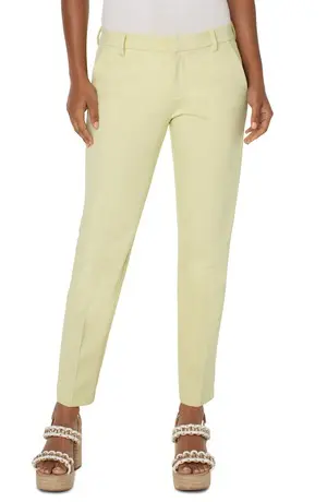 LIVERPOOL Kelsey Knit Trousers Lemon Grass