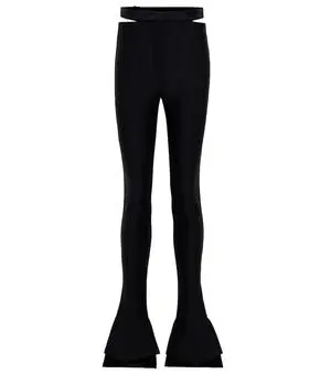 MUGLER Cutout Flared Pants