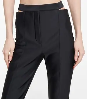 MUGLER Cutout Flared Pants