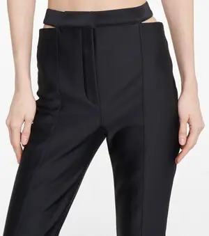 MUGLER Cutout Flared Pants