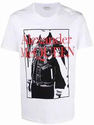 Alexander McQueen Logo Print T-shirt - White