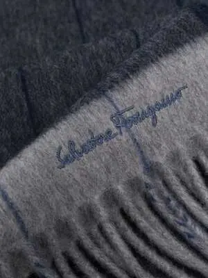 FERRAGAMO Embroidered Logo Scarf