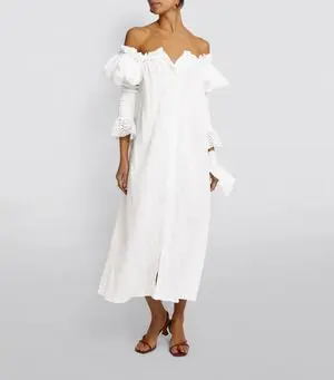 Sleeper Linen Opera Midi Dress