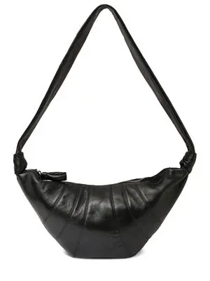 LEMAIRE LEMAIRE Large Croissant Nappa Crossbody Bag Black