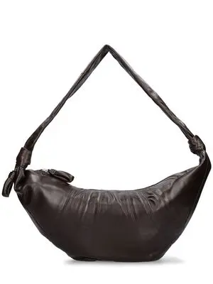 LEMAIRE LEMAIRE Large Croissant Nappa Crossbody Bag Dark Chocolate