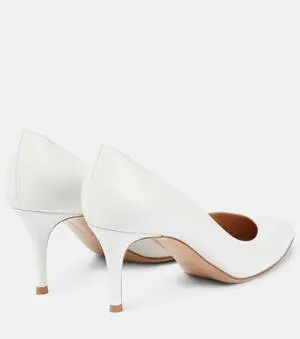 GIANVITO ROSSI 70 Leather Pumps - White