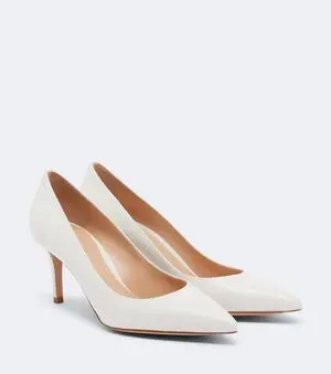 GIANVITO ROSSI Leather Pumps - White
