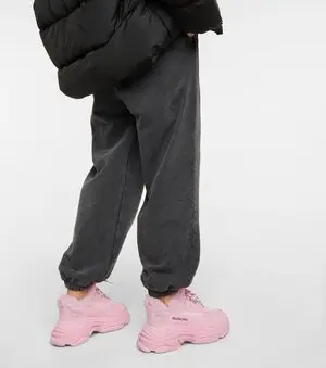Balenciaga Triple S Faux Fur-lined Sneakers