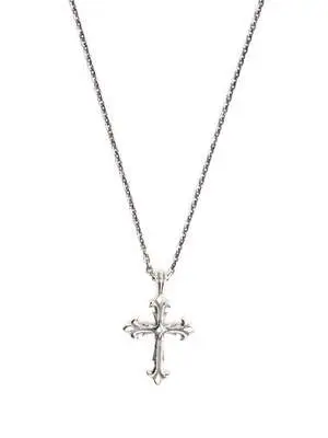 Emanuele Bicocchi Cross Pendant Necklace - Silver