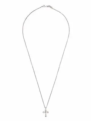 Emanuele Bicocchi Cross Pendant Necklace - Silver