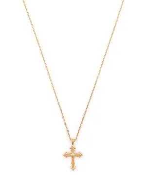Emanuele Bicocchi Fleury Cross Pendant Necklace - Gold